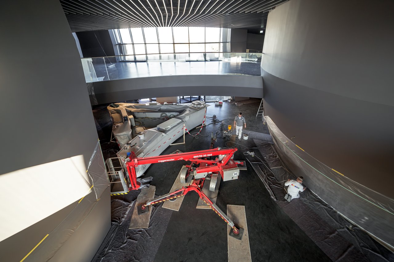 Construction continues inside the ESO Supernova | ESO Ireland
