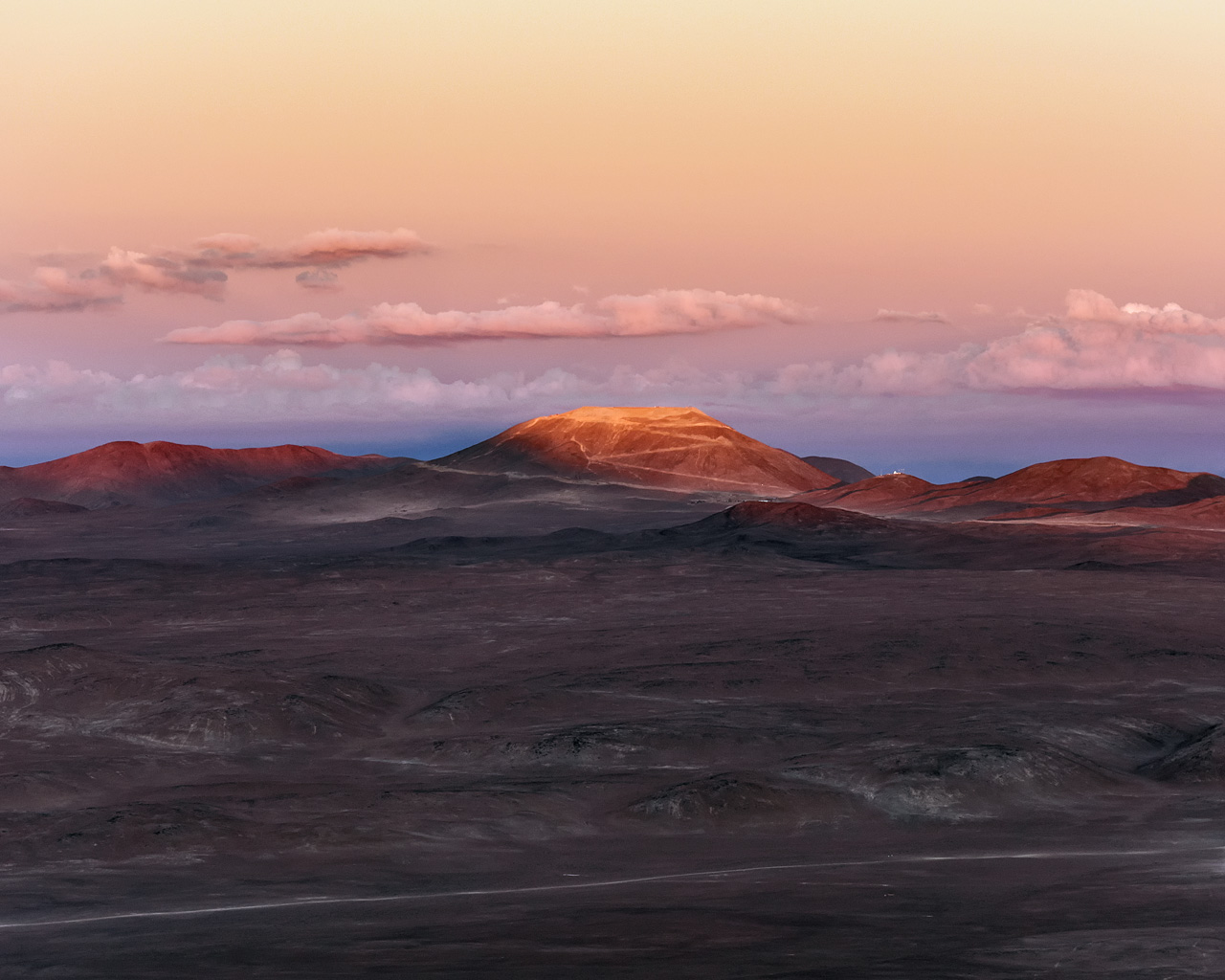 Ashen Armazones at sunset | ESO
