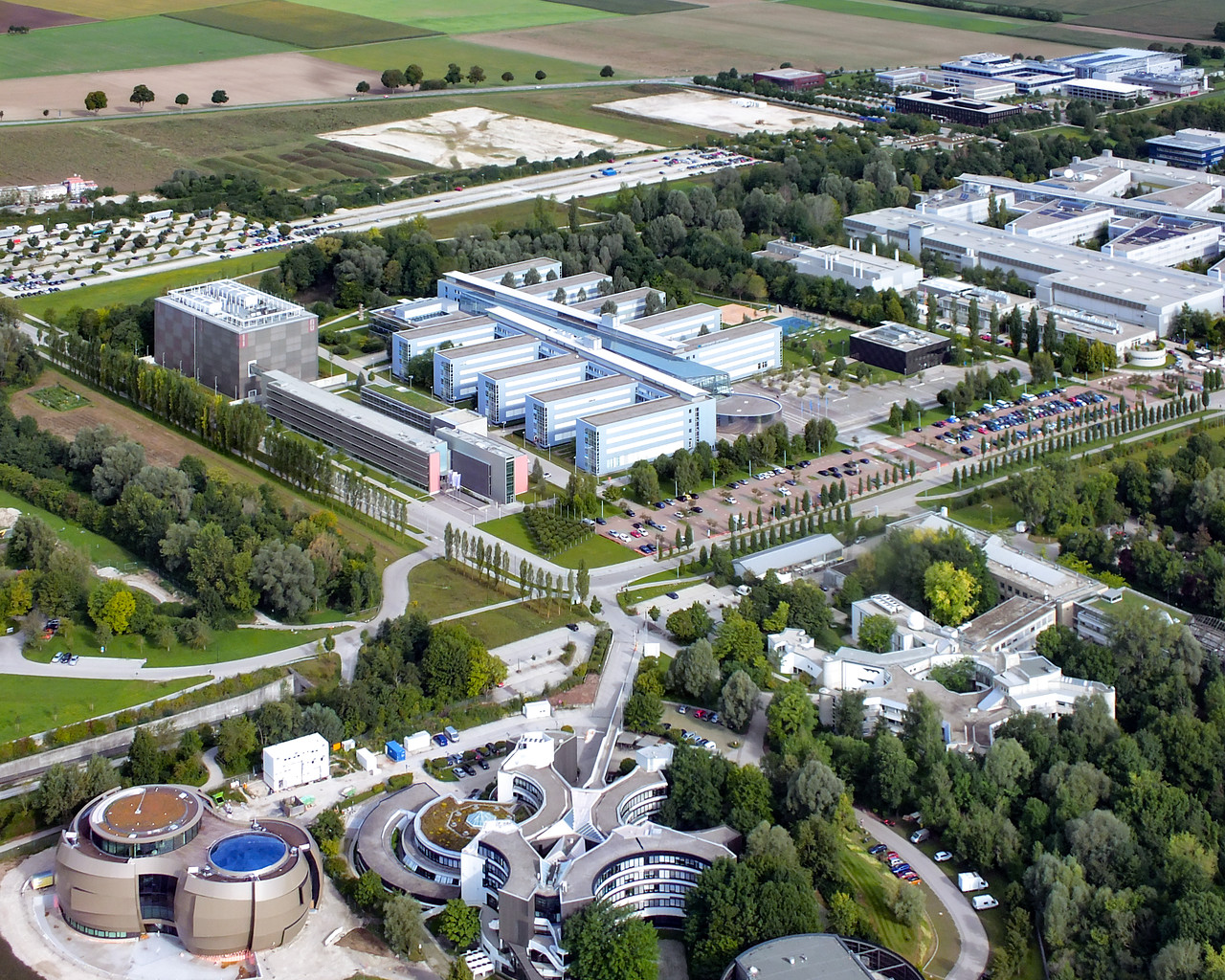 A view of ESO Headquarters and the Garching research campus | ESO
